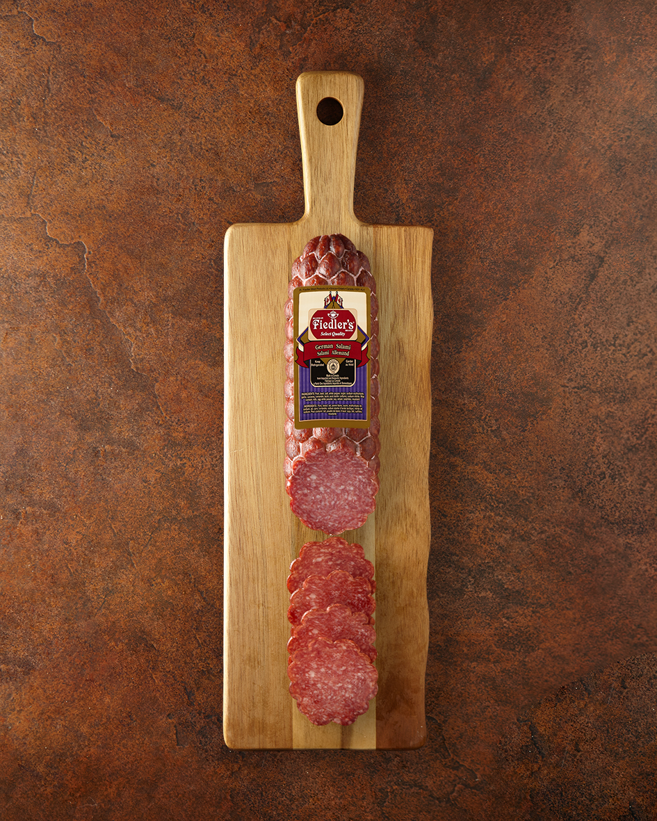 German Salami Approx. 1 KG Whole | R. Fiedler Meats Ltd.